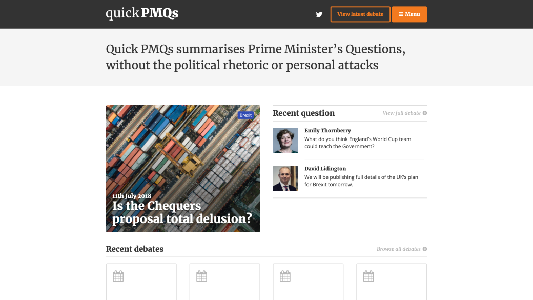 Jonny Kates | Quick PMQs